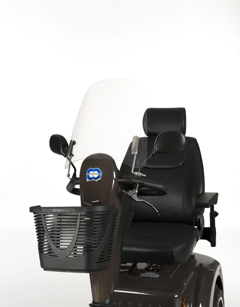 Accessoires scootmobiel windscherm laag - Groenen Mobiliteit